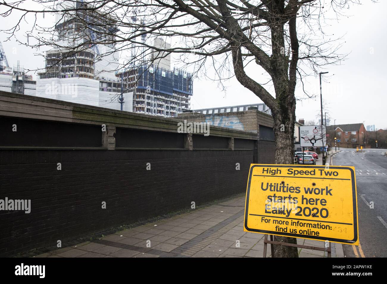 Hs2 construction site sign hi-res stock photography and images - Alamy