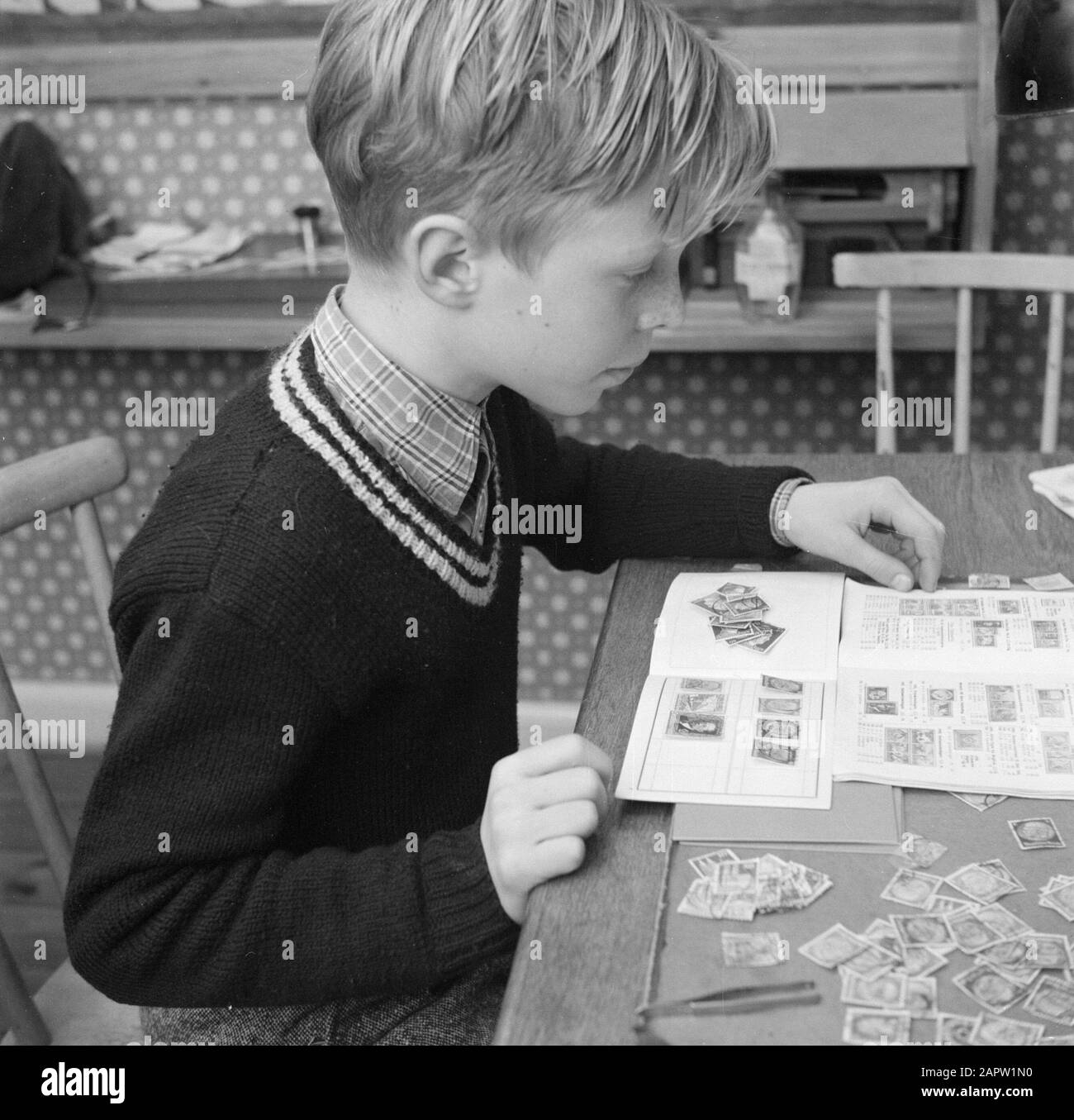 Children collection stamp Black and White Stock Photos & Images - Alamy