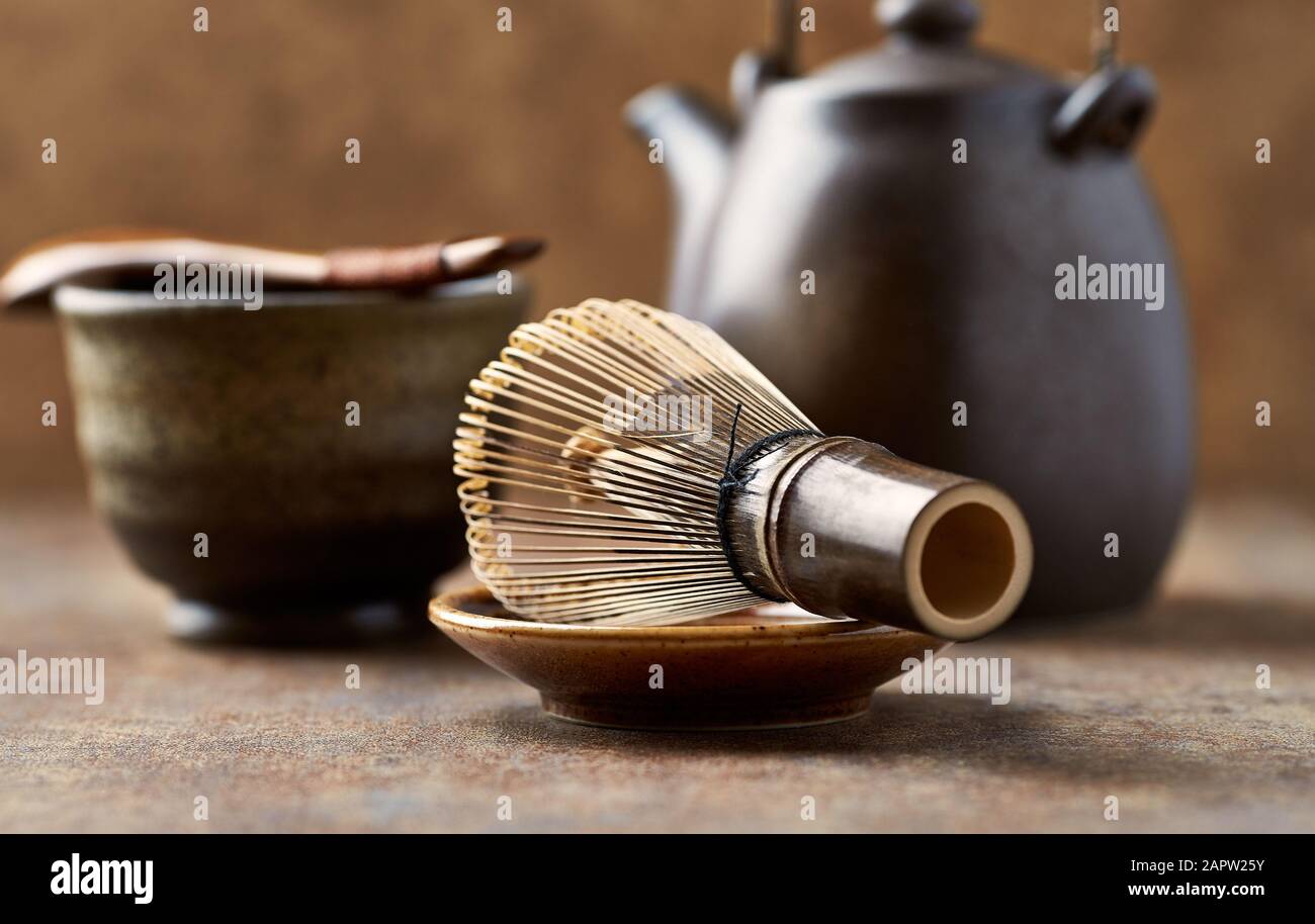 Matcha Traditional Ceremonial Set Stock Photo - Alamy