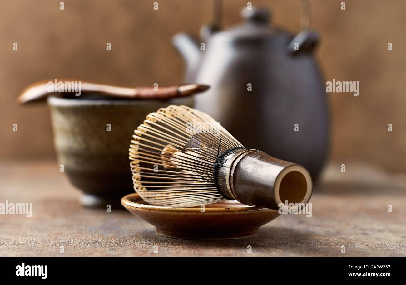 Matcha Traditional Ceremonial Set Stock Photo - Alamy