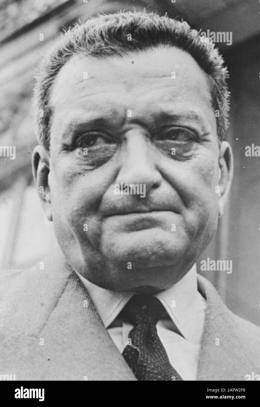 French Prime Minister Joseph Laniel Stock Photo - Alamy