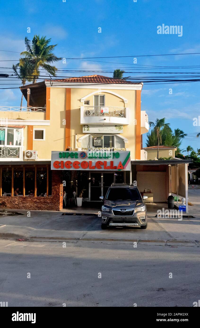 ciccolella supermarket and spa, Dominican Republic Stock Photo - Alamy