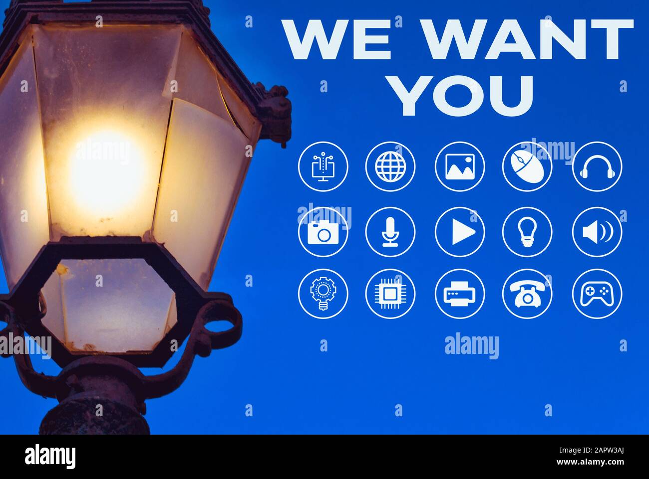 Word writing text We Want You. Business photo showcasing Company wants ...