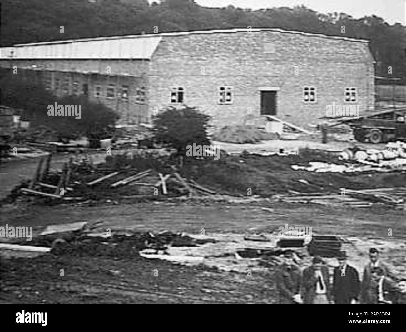 Construction camps Black and White Stock Photos & Images - Alamy