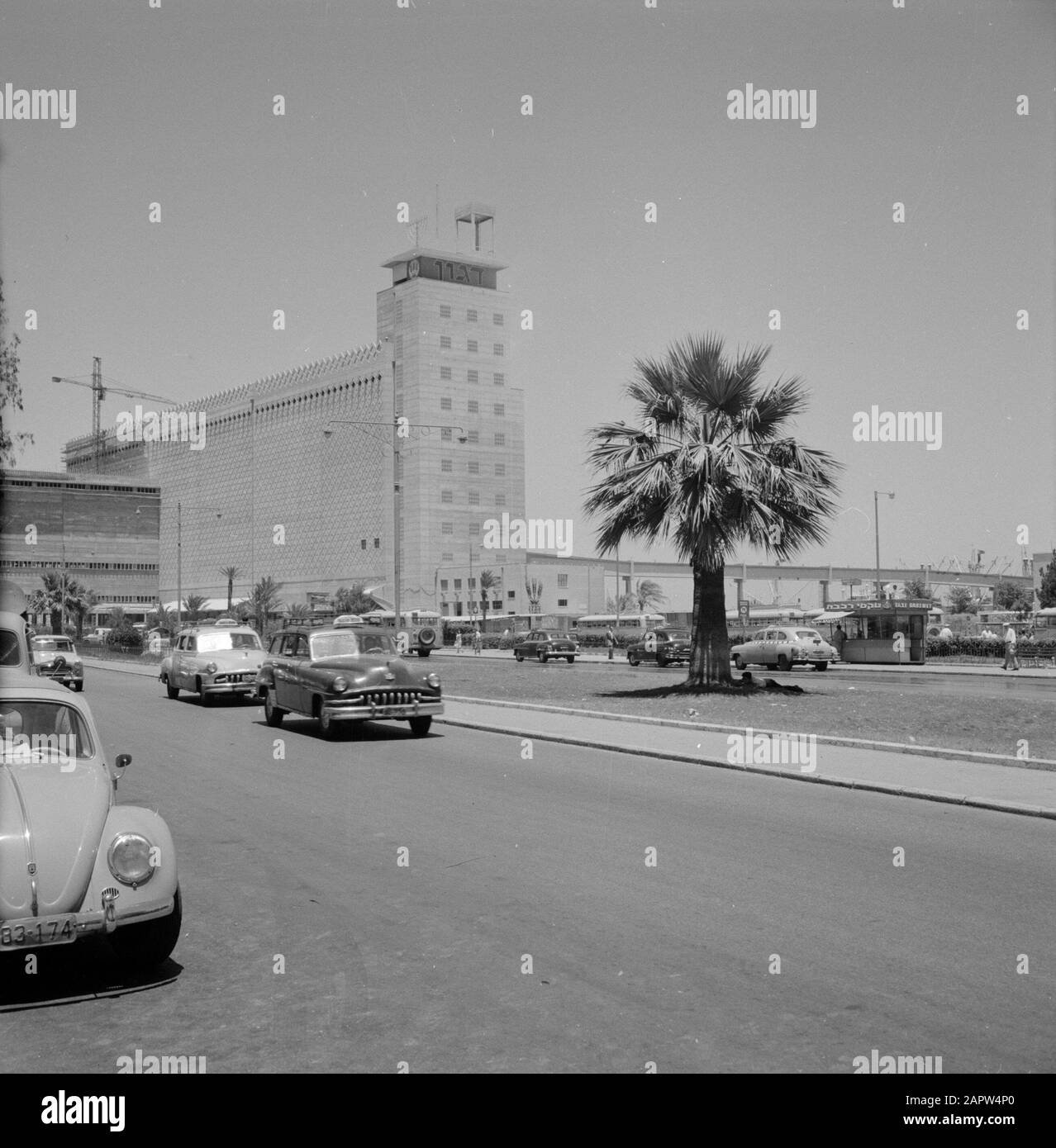 Israel 1964-1965: Haifa, grain silo Characteristic building; 'Dagon ...