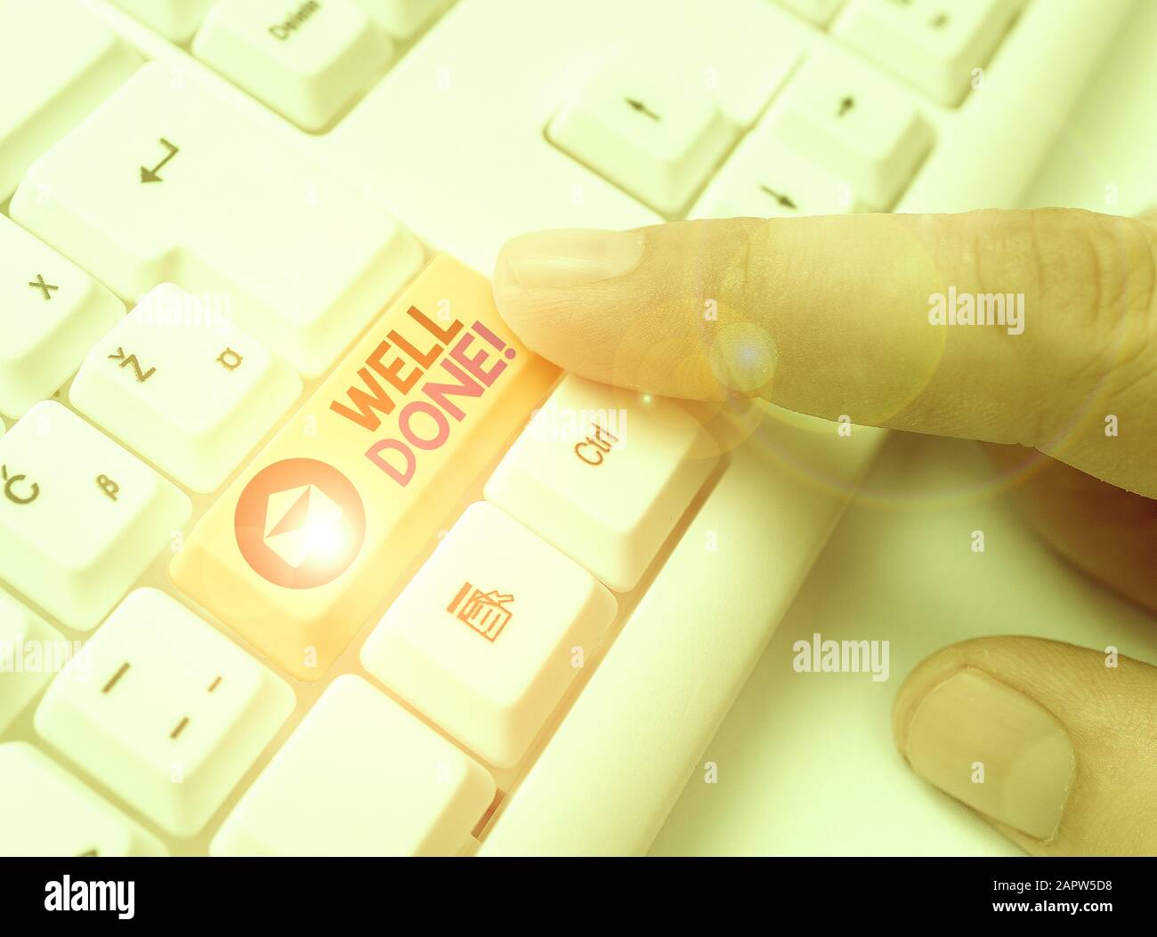 Handwriting text Well Done. Conceptual photo used praising ...