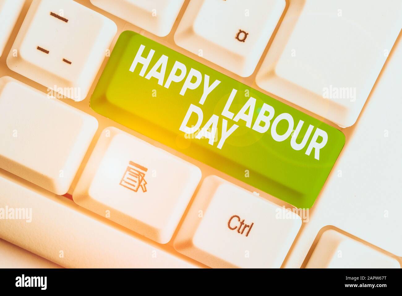 Writing note showing Happy Labour Day. Business concept for annual ...