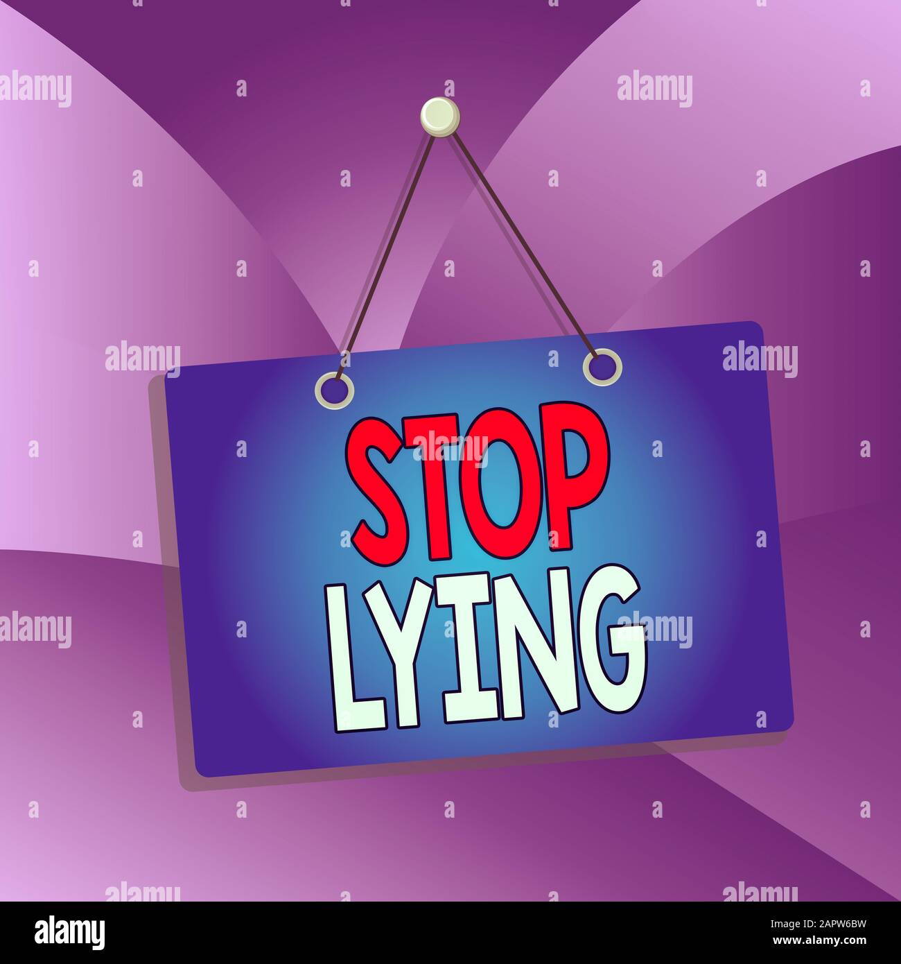 Handwriting text Stop Lying. Conceptual photo put an end on chronic ...