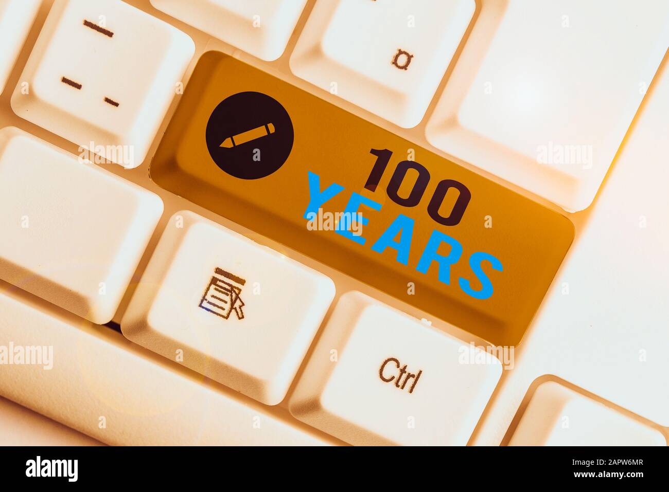 Conceptual hand writing showing 100 Years. Concept meaning Remembering ...