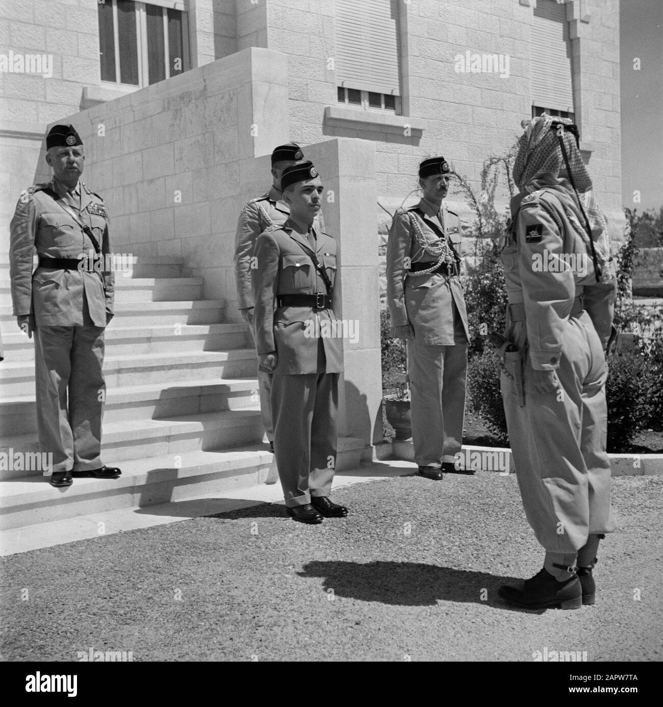 Middle East 1950-1955: Jordan - Amman King Hussein with General Glubb ...