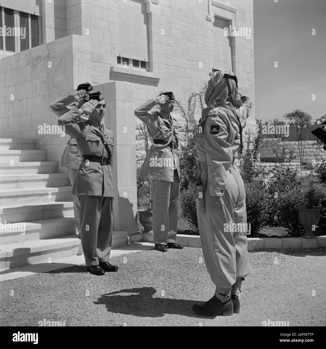 Middle East 1950-1955: Jordan - Amman King Hussein with General Glubb ...