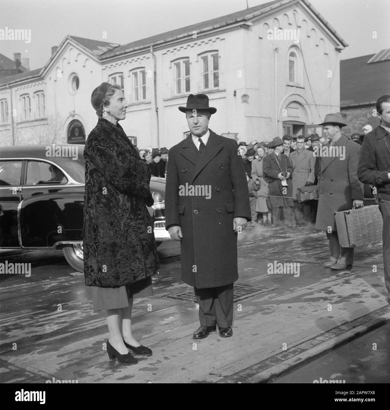 King Frederick IX and Queen Ingrid of Denmark take their children off ...