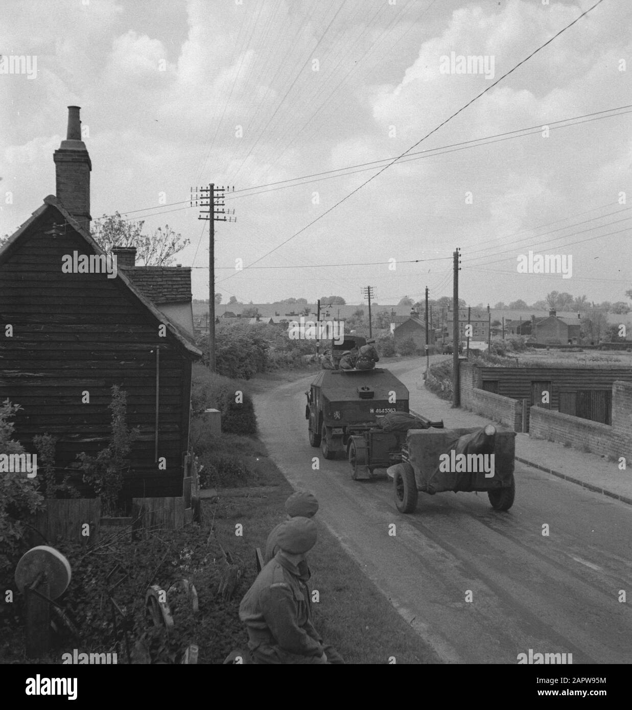 Royal Dutch Brigade Princess Irene in training. Part of the convoy ...