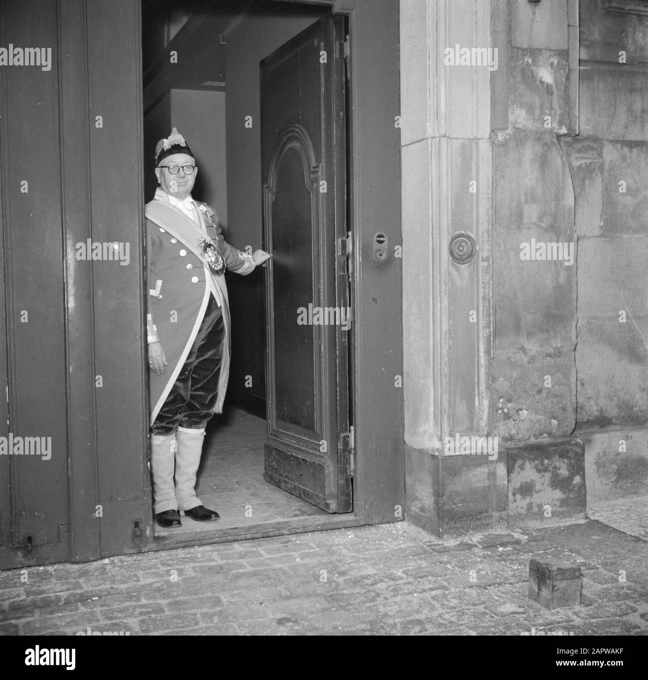 55th anniversary of King Frederick IX Lakei in the doorway of Palace ...