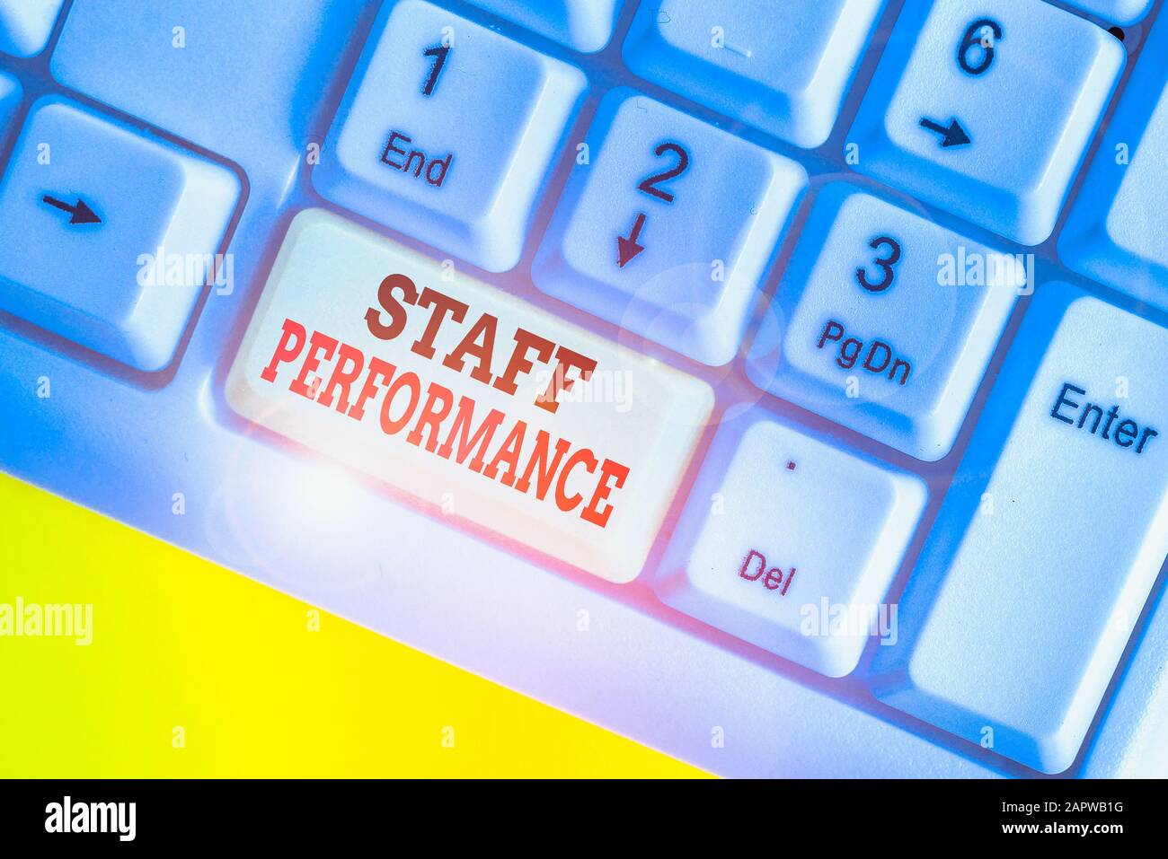 Handwriting text Staff Perforanalysisce. Conceptual photo The job ...