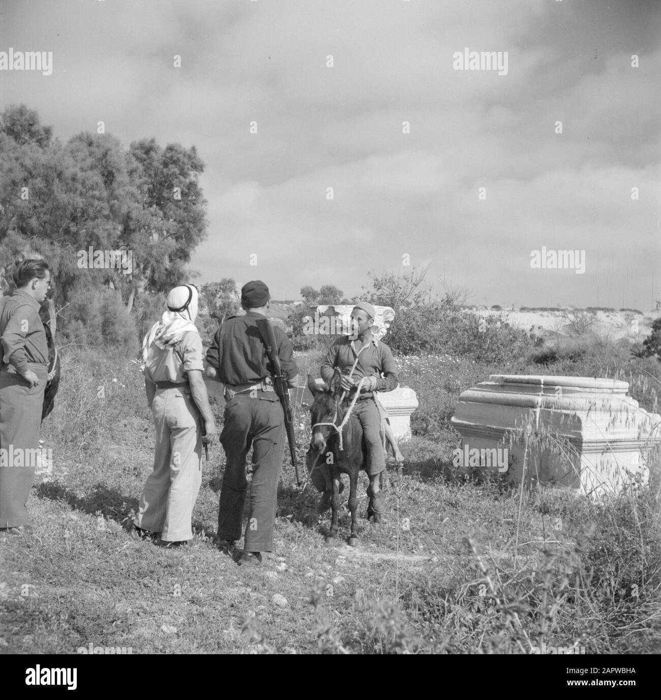 Israel 1948-1949: Gaza Members of an Israeli border patrol, of which a ...