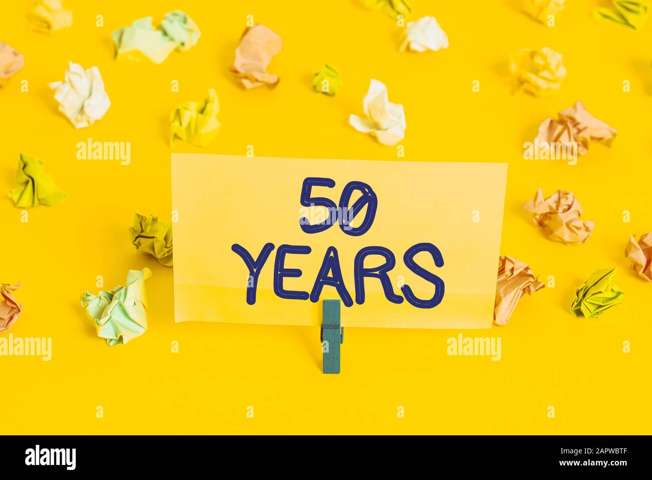 Handwriting text writing 50 Years. Conceptual photo Honoring Ruby ...