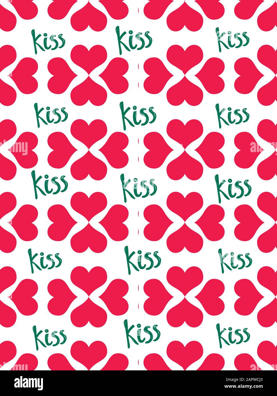 Kiss pattern hi-res stock photography and images - Alamy