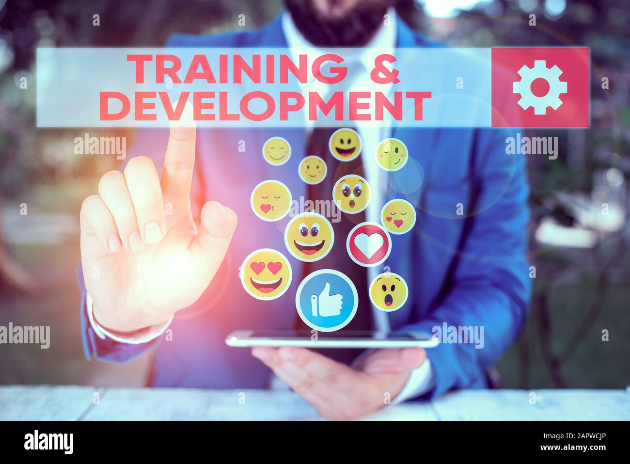 Word writing text Training And Development. Business photo showcasing learn specific knowledge ...