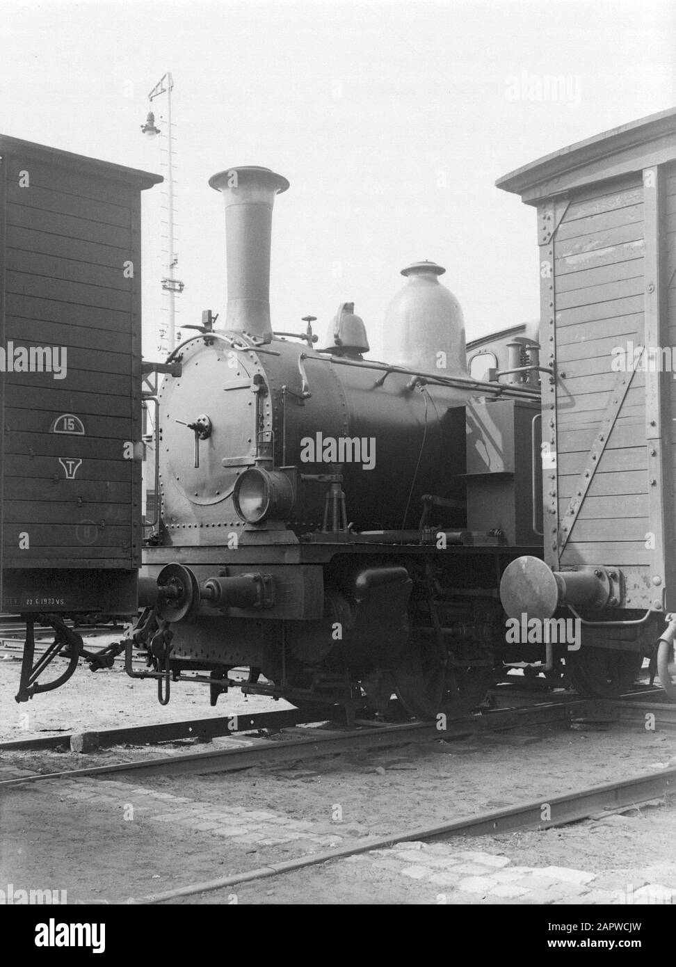 Reportage Nederlandse Spoorwegen Locomotive with freight wagons at the ...