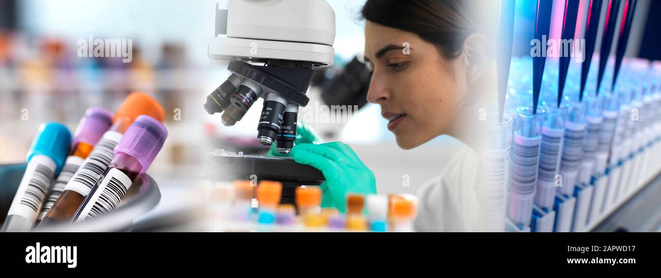 Clinical lab microscope hi-res stock photography and images - Alamy