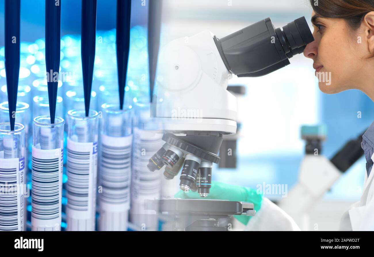 Clinical lab microscope hi-res stock photography and images - Alamy