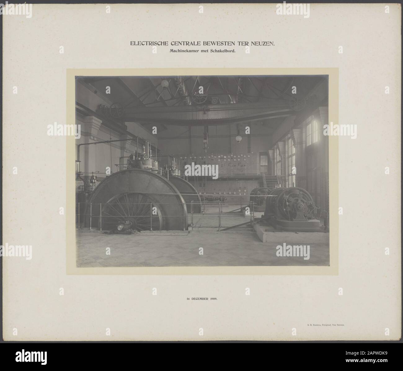 Engine room with switchboard; power stations; engine rooms ...