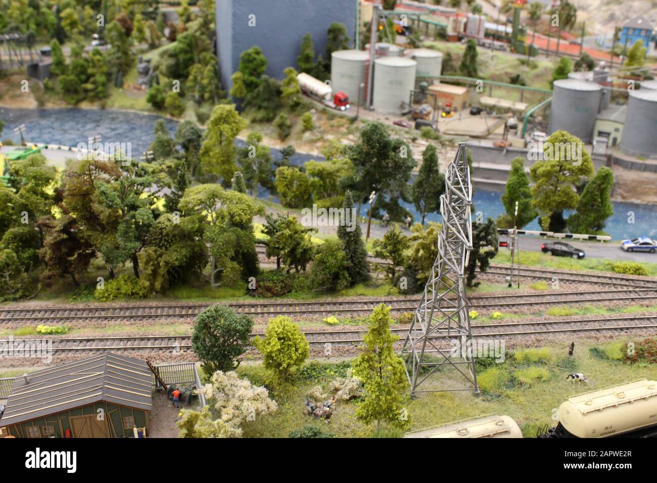Toy train town play set hi-res stock photography and images - Alamy