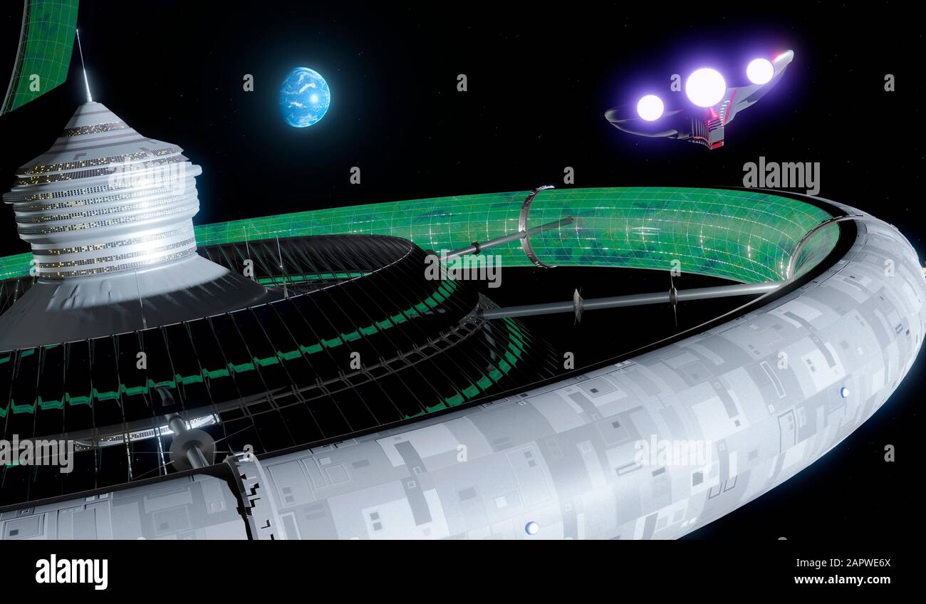 Space colony hi-res stock photography and images - Alamy