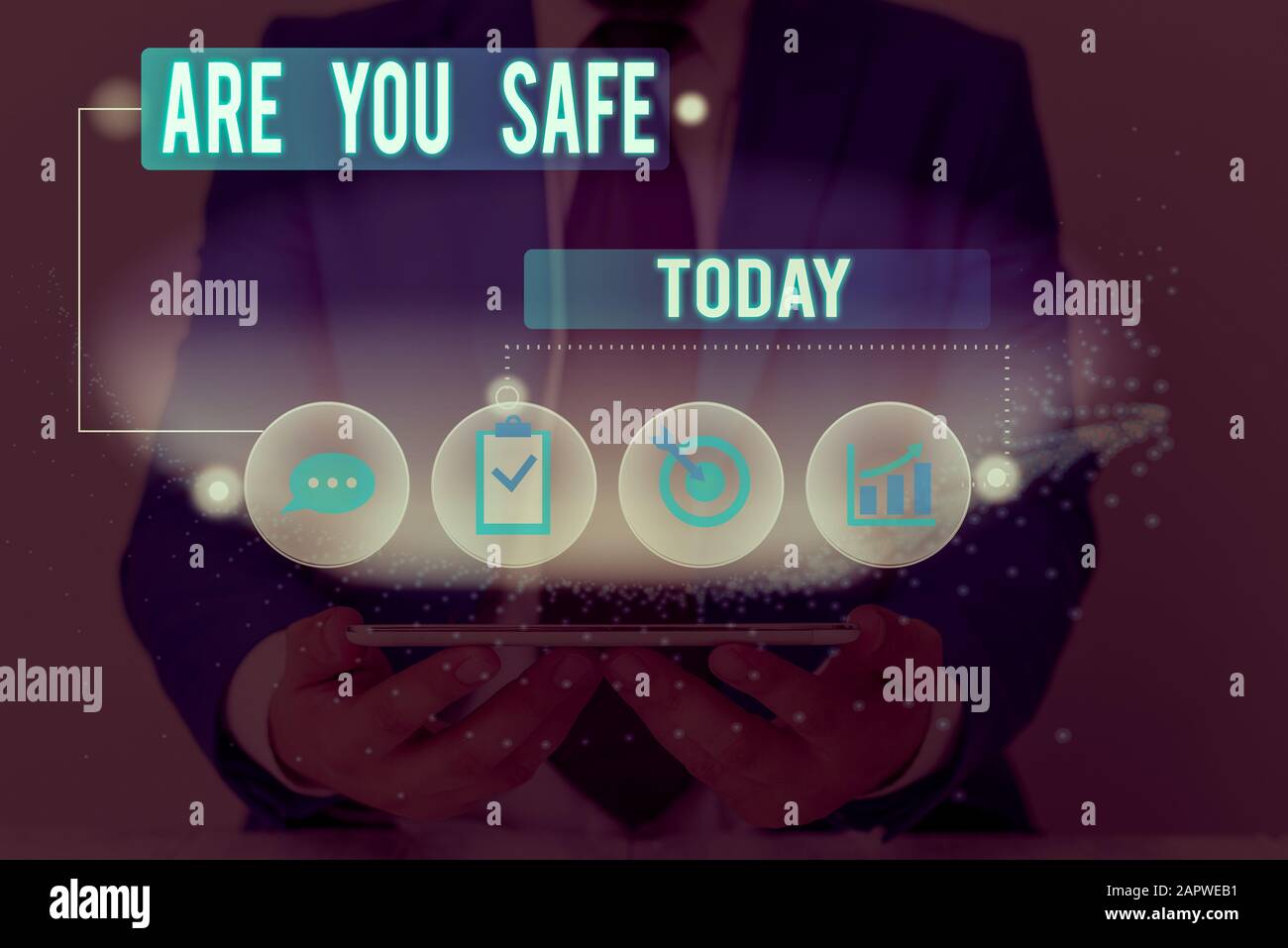 Writing note showing Are You Safe. Business concept for Free from ...