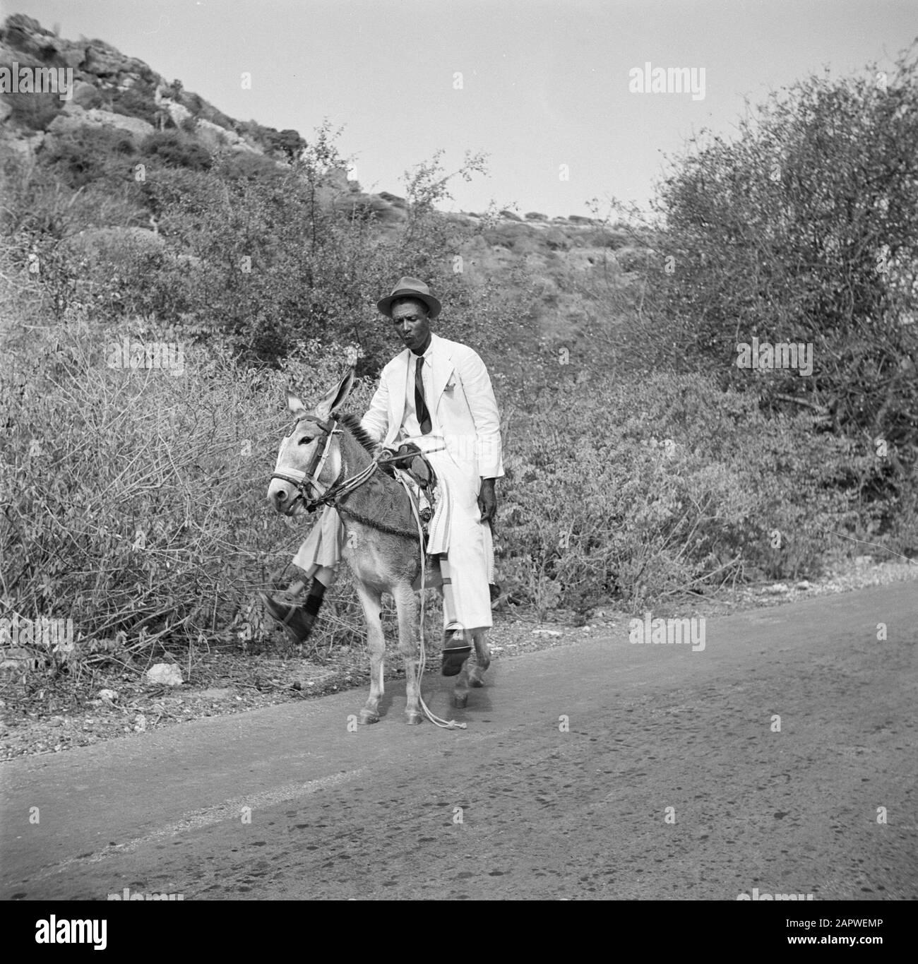 Journey to Suriname and the Netherlands Antilles Man on a donkey on ...