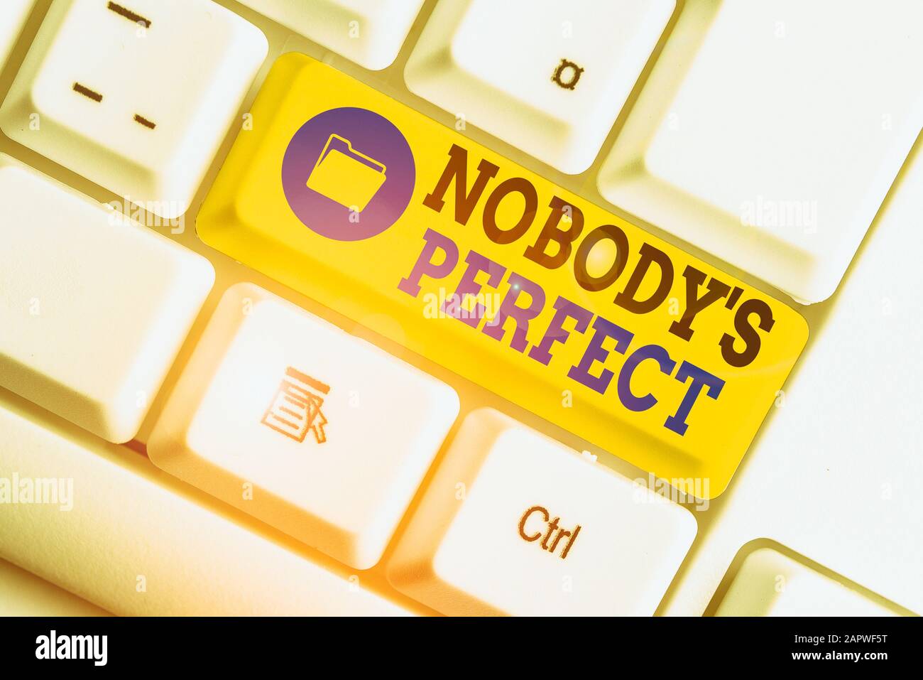 Conceptual hand writing showing Nobody S Is Perfect. Concept meaning ...