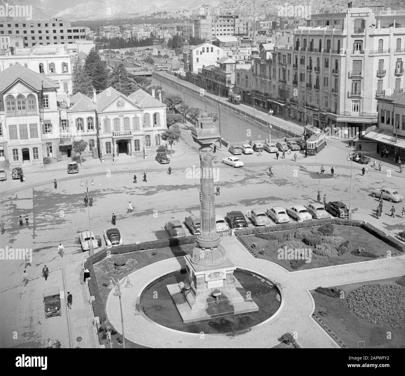 Middle East 1950-1955: Syria - Damascus Marjeh, the Square of Martyrs ...