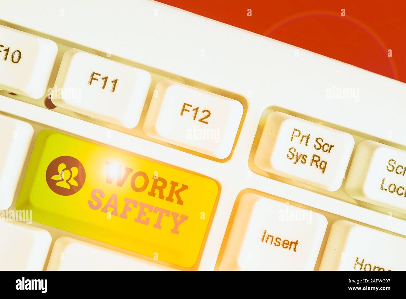 Text sign showing Work Safety. Business photo text policies and ...