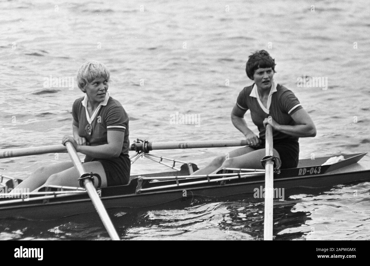 European Women's Rowing Championships in Duisburg, Russian double two ...