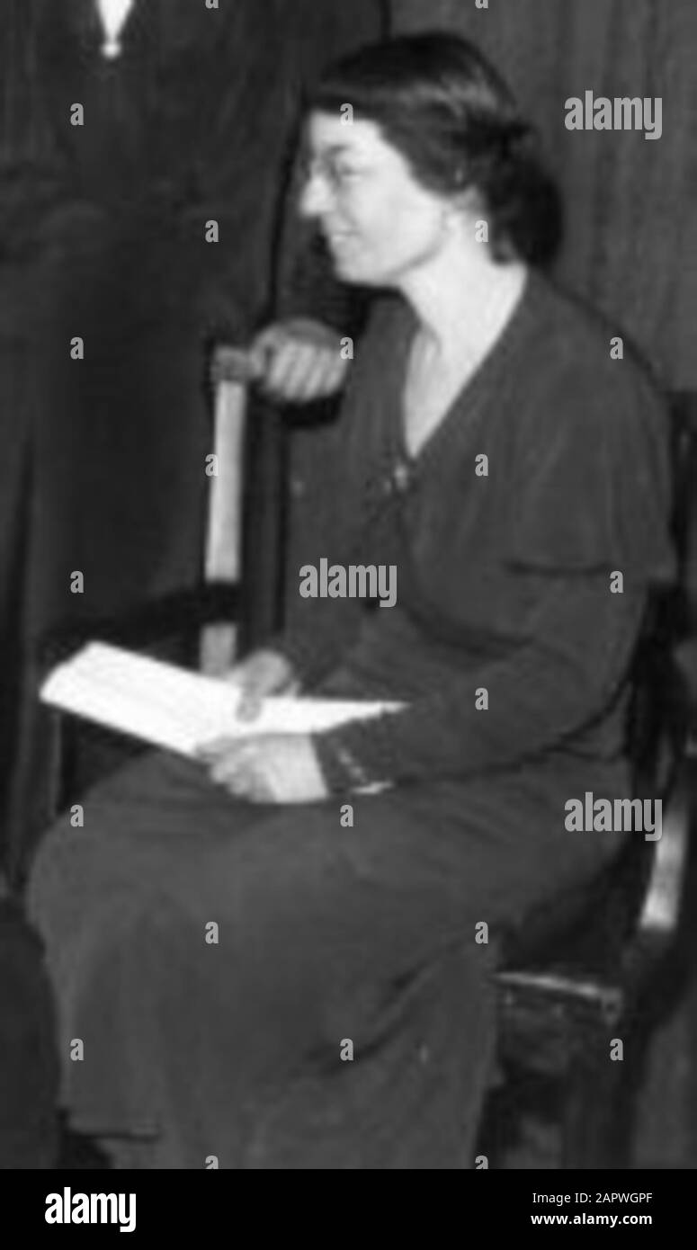 Dutch writer Mea Verwey, May 1935 Stock Photo - Alamy