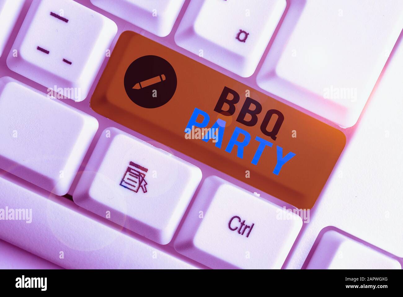 Vintage barbecue party invitation menu card hi-res stock photography ...