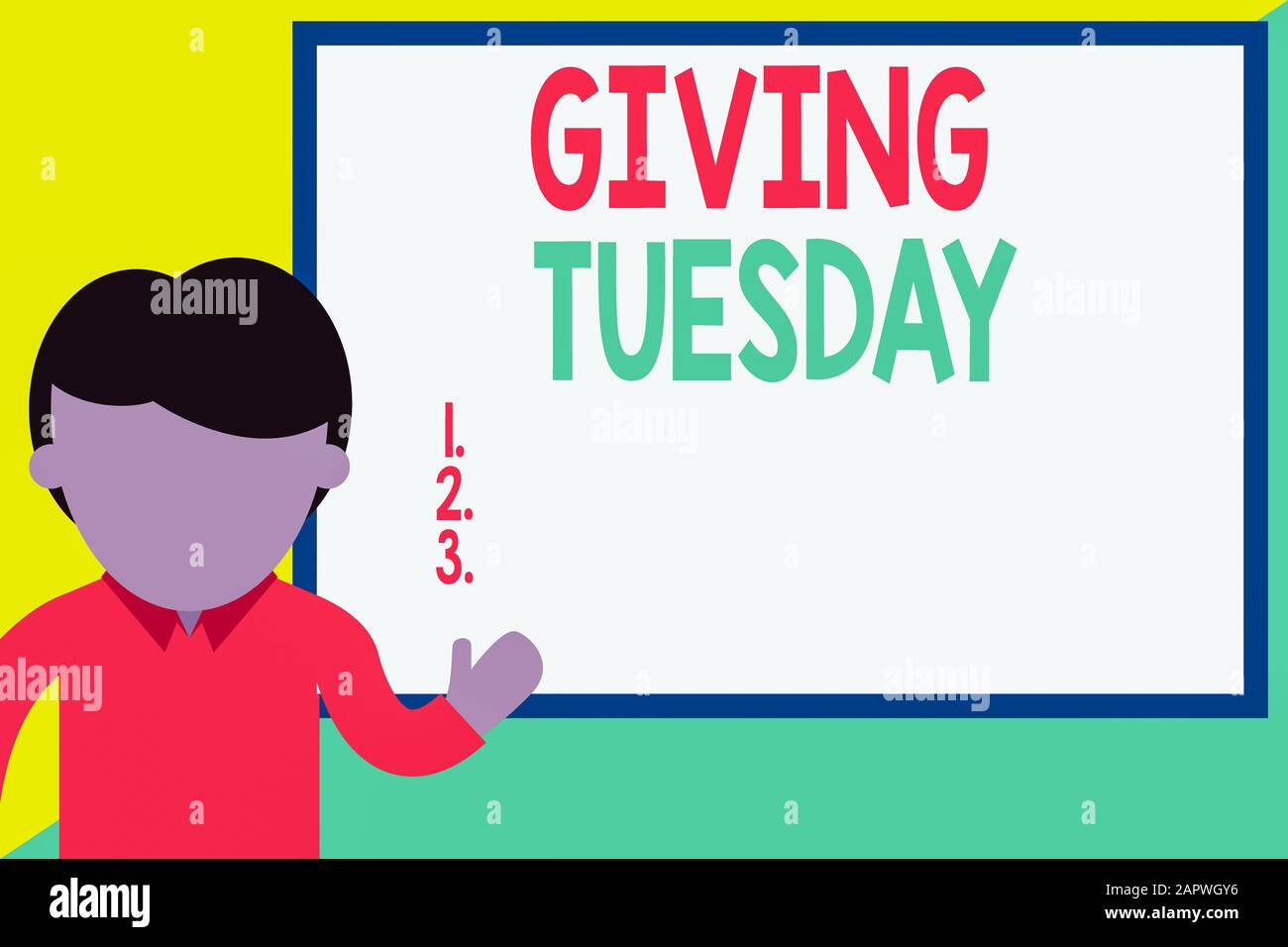 Conceptual hand writing showing Giving Tuesday. Concept meaning ...