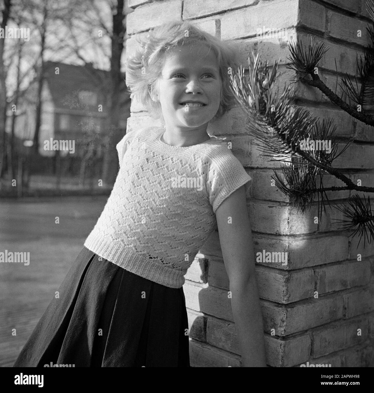 Fashion Photography Girl At Wall Date 1952 Keywords Clothing Girls