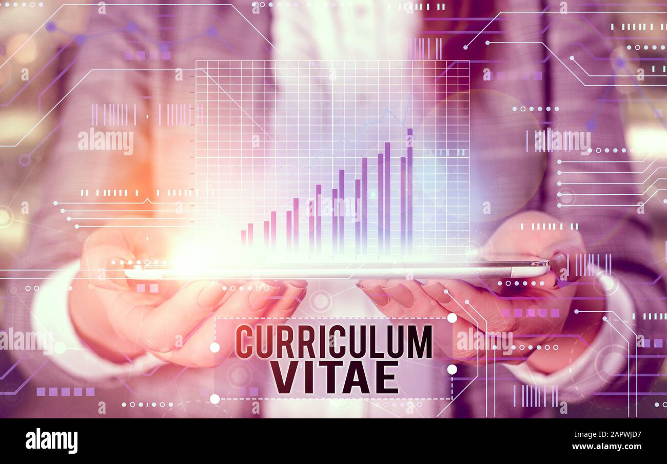 Handwriting text writing Curriculum Vitae. Conceptual photo a brief ...