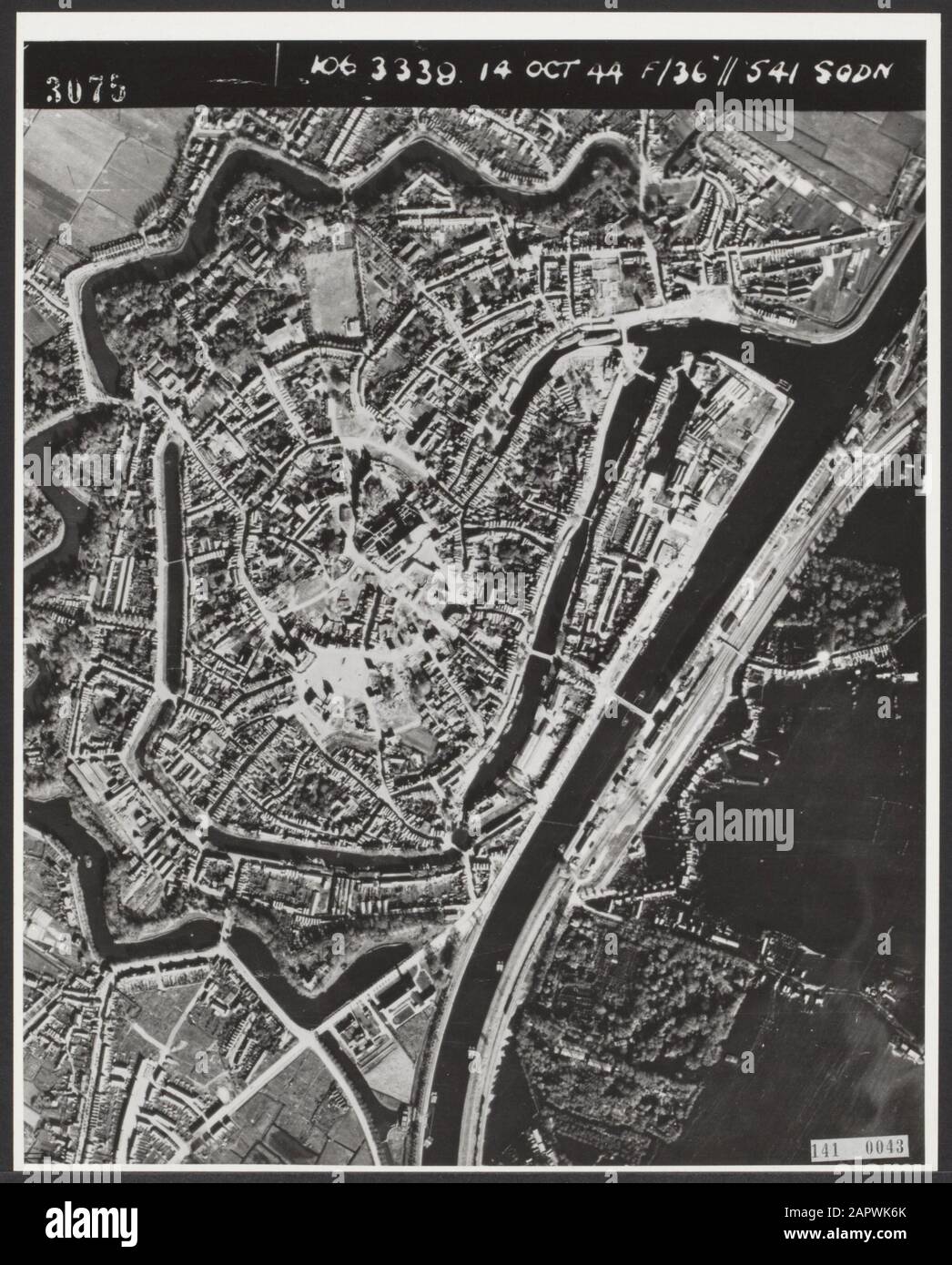 Air intake. Middelburg [one month before liberation] Stock Photo - Alamy