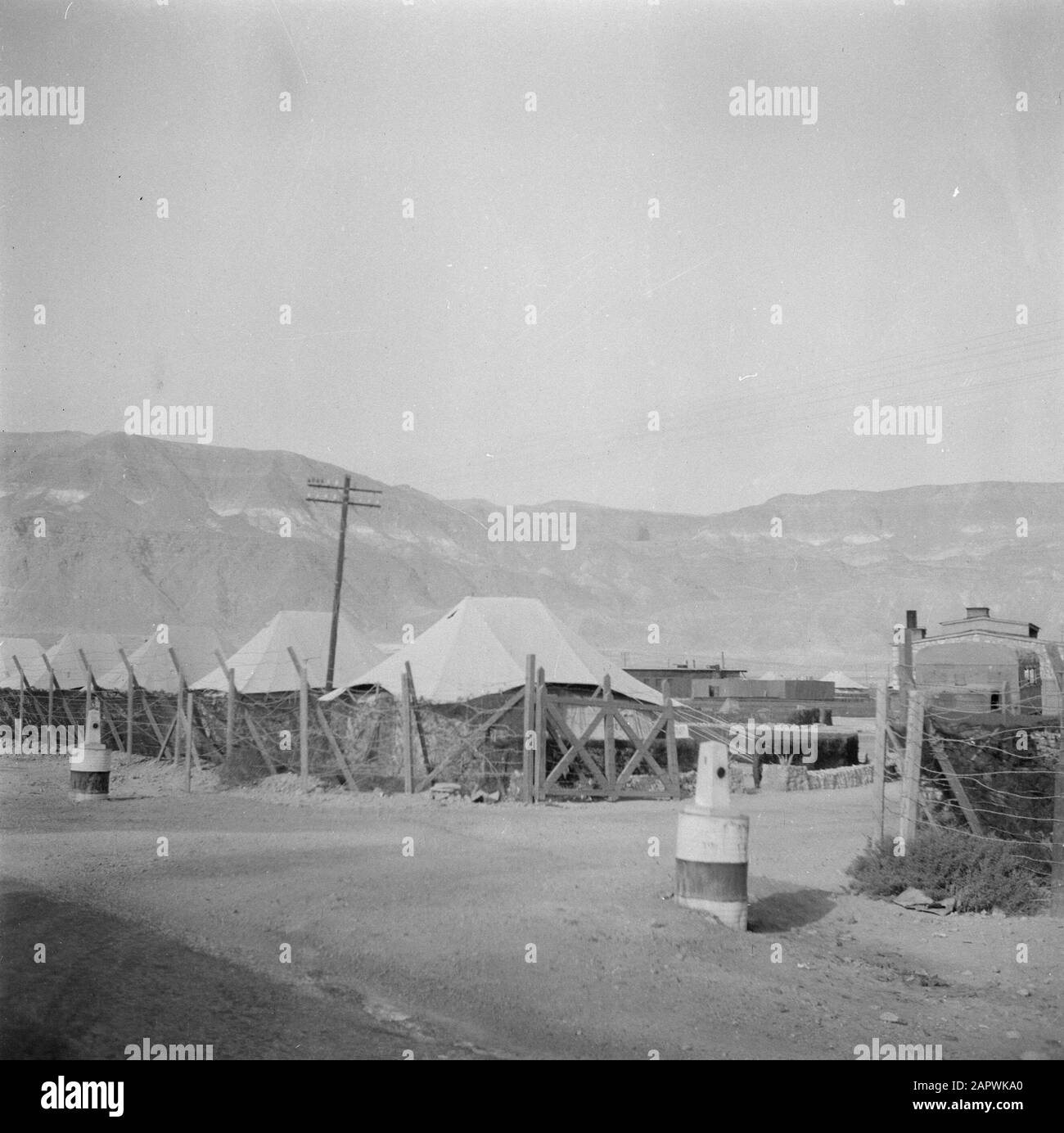 Middle East 1950-1955: Egypt Military camp in the Suez channel zone ...