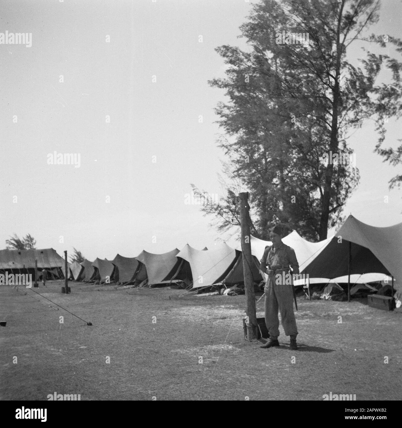 War volunteers in Malacca and Indonesia Military at the tent camp on ...