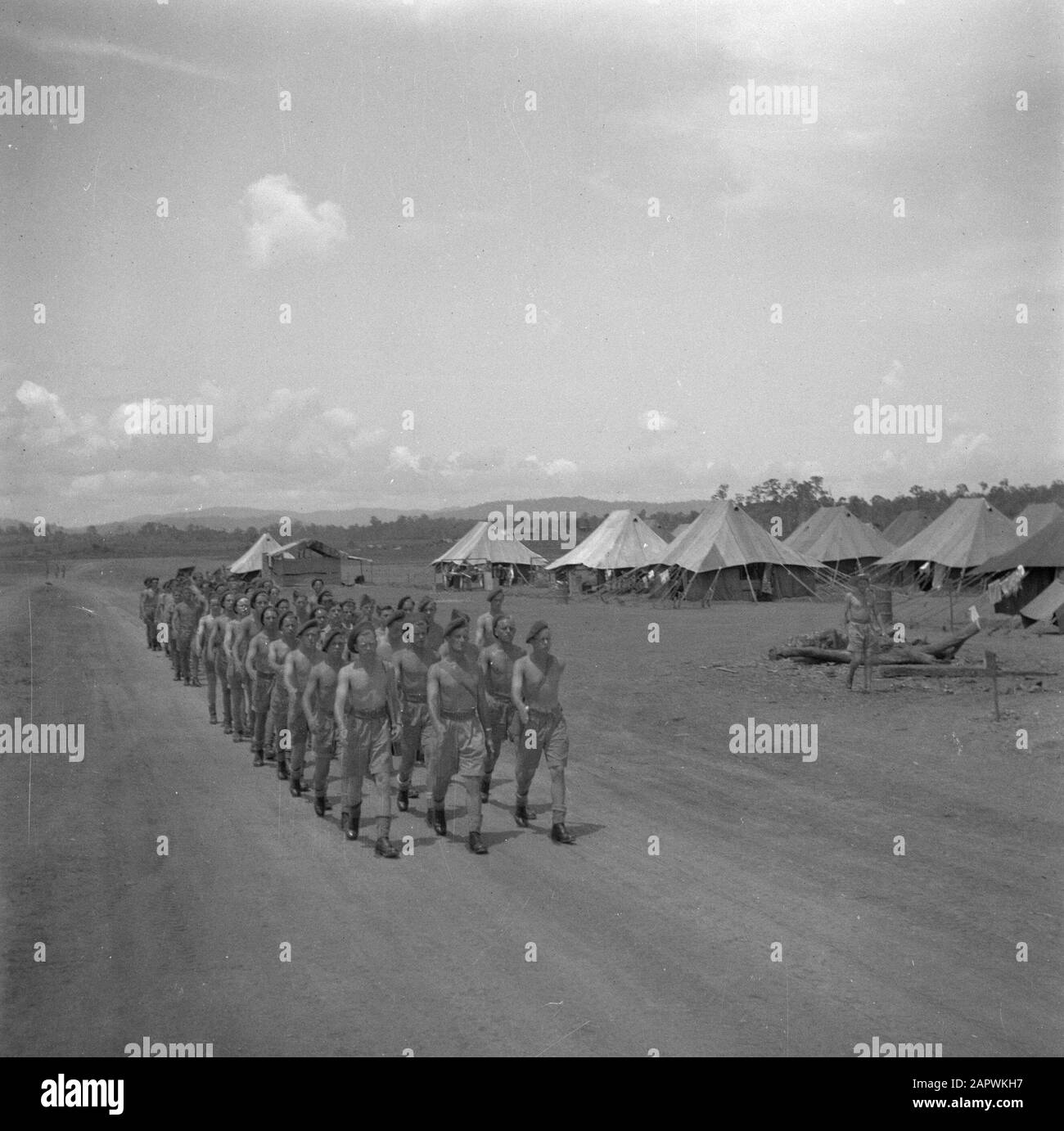 War volunteers in Malacca and Indonesia Military exercise at the tent ...