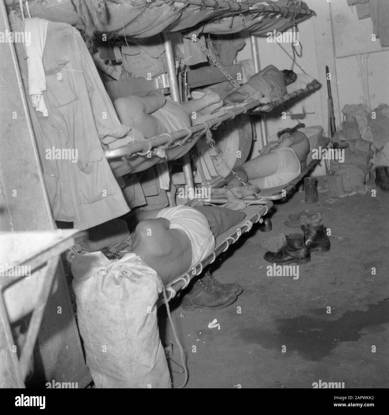 War volunteers in Malacca and Indonesia Soldiers aboard the Sainfoin ...