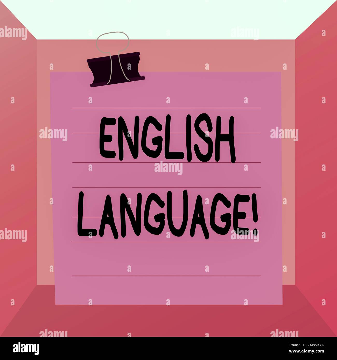 Conceptual hand writing showing English Language. Concept meaning third ...