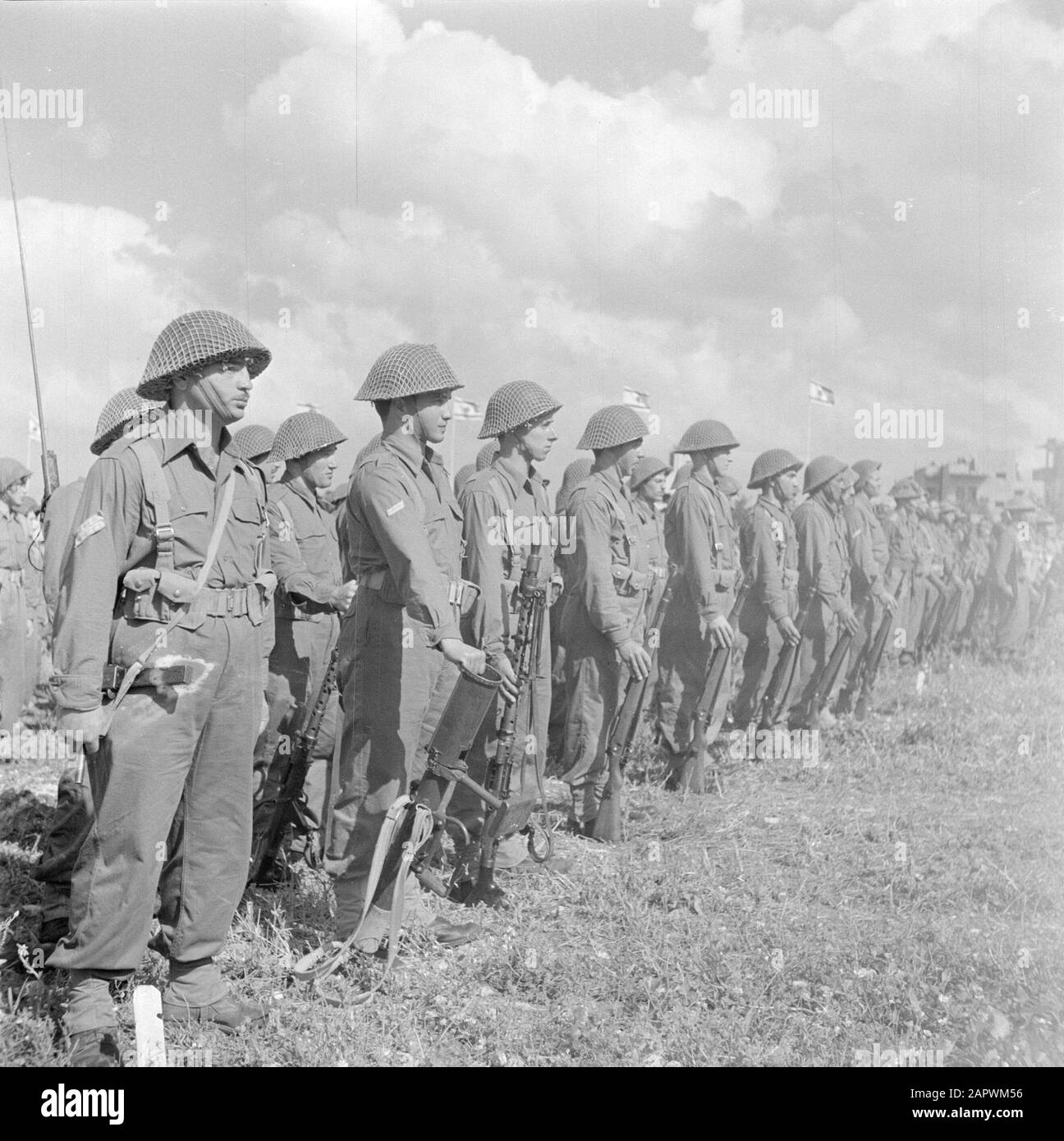 Israel 1948-1949 Military during the military parade on the occasion of ...