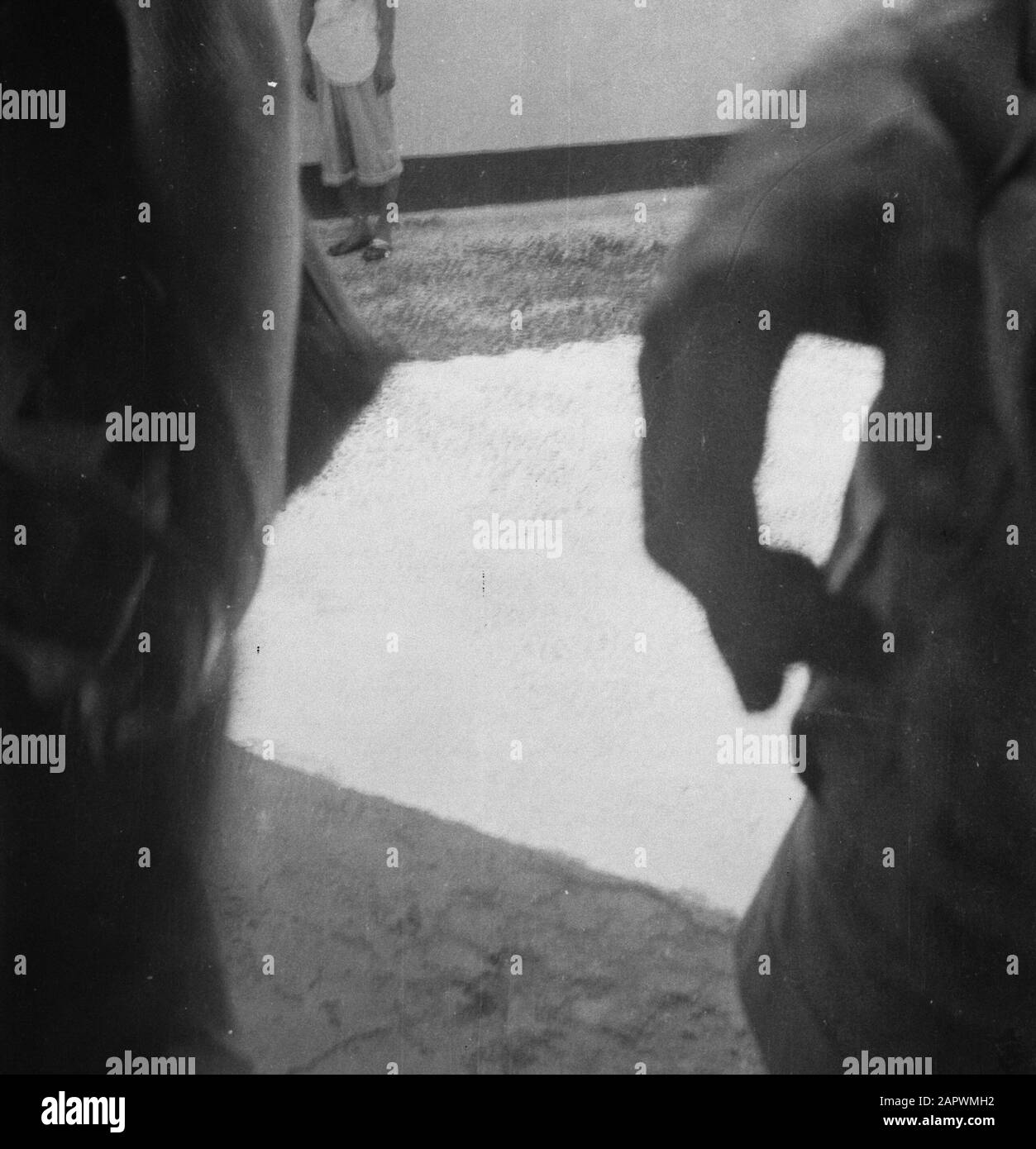 Failed photo. Courtyard of a prison? Date: August 1947 Location ...