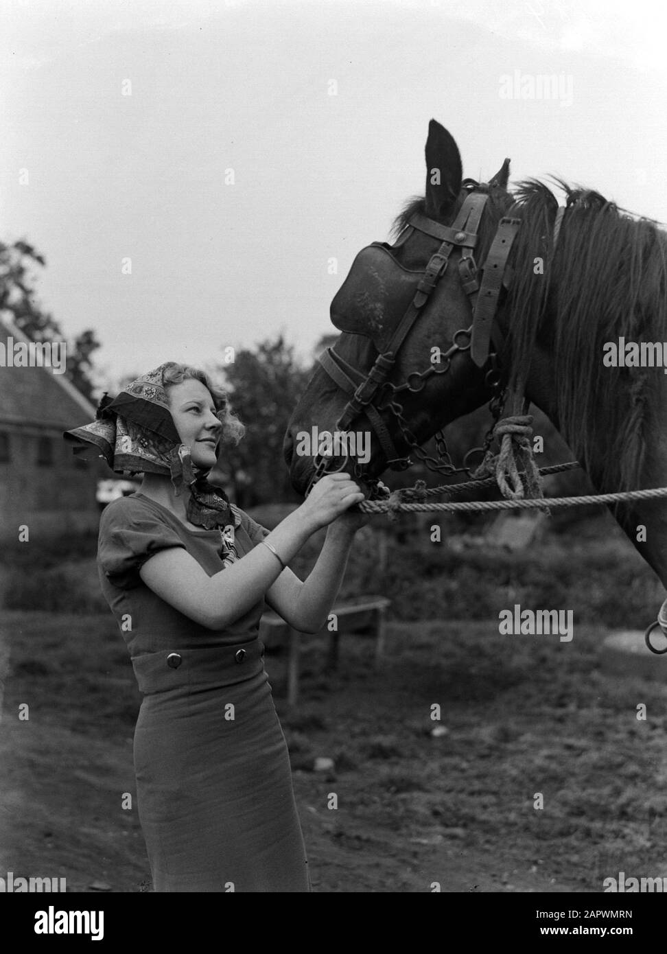 Reportage model Model Eva Waldschmidt in Broek in Waterland with a ...