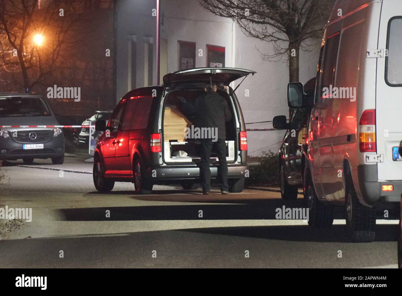 Rot Am See, Germany. 24th Jan, 2020. After shots were fired in Rot am ...